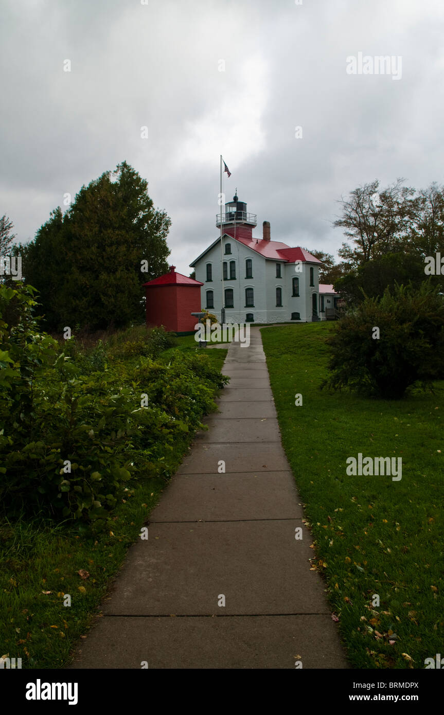 Grand Traverse Lighthouse Located inside the Leelanau State Park in ...