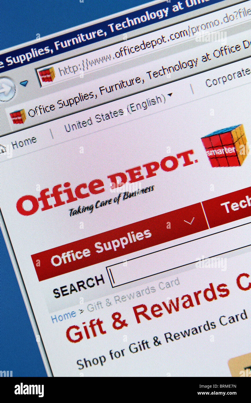 Officedepot office supplies Stock Photo - Alamy