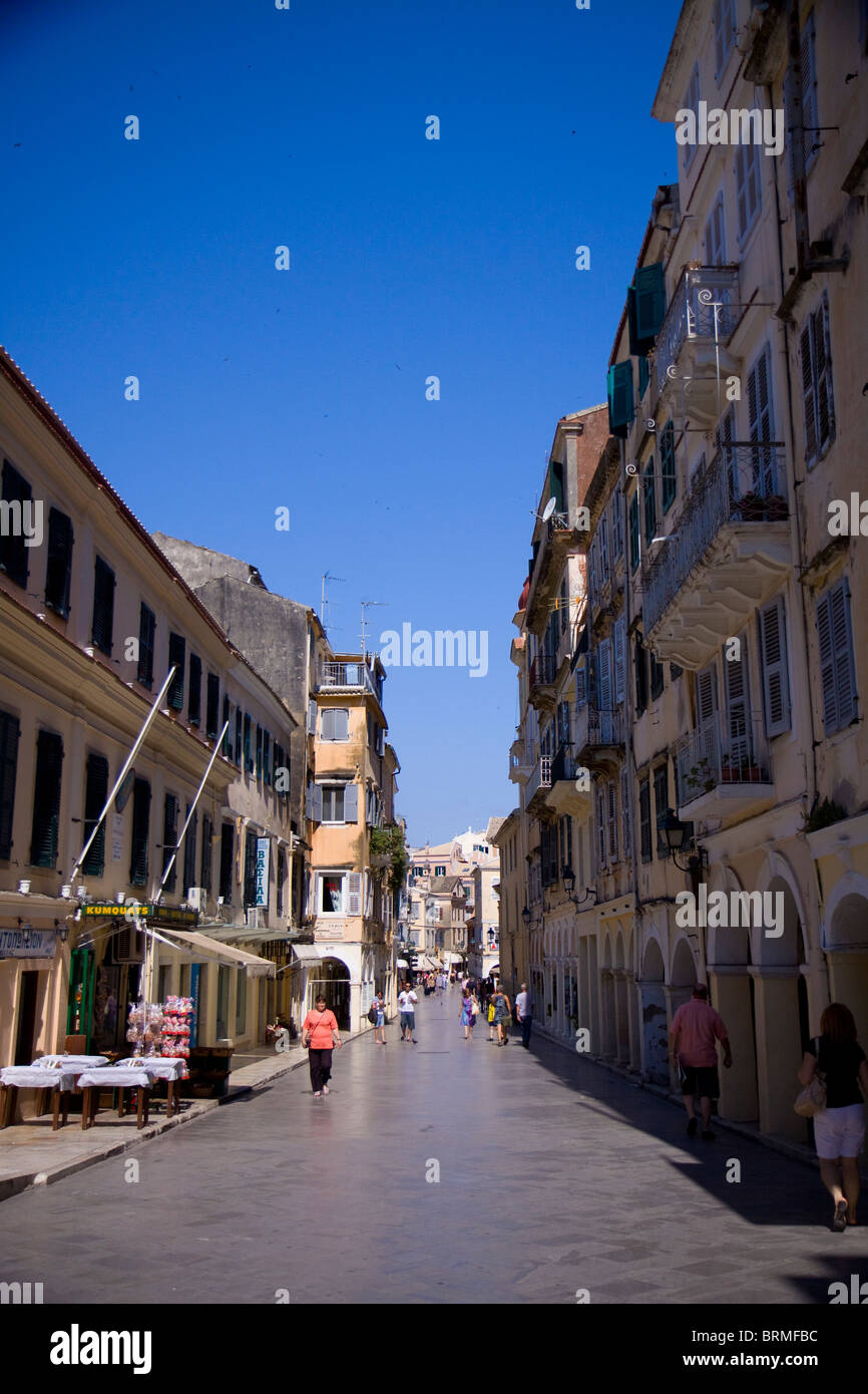Old Corfu Town Stock Photo - Alamy