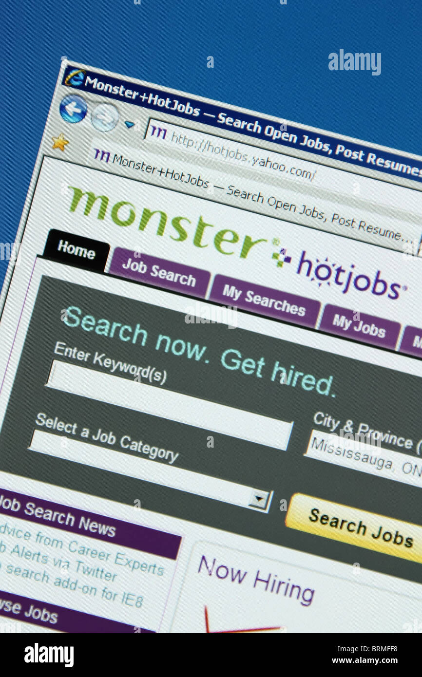 Monster job search hi-res stock photography and images - Alamy