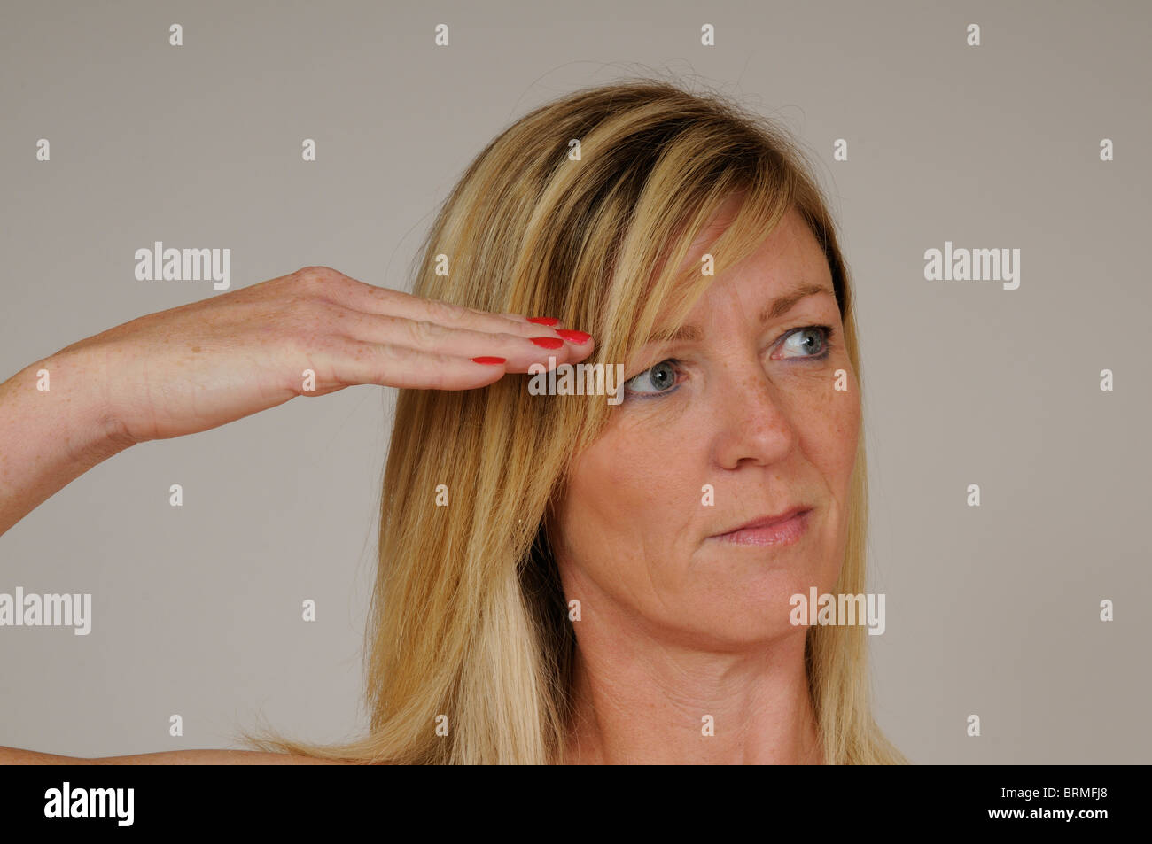 Portrait of a woman saluting Stock Photo - Alamy Portrait of a woman saluting Stock Photo - Alamy