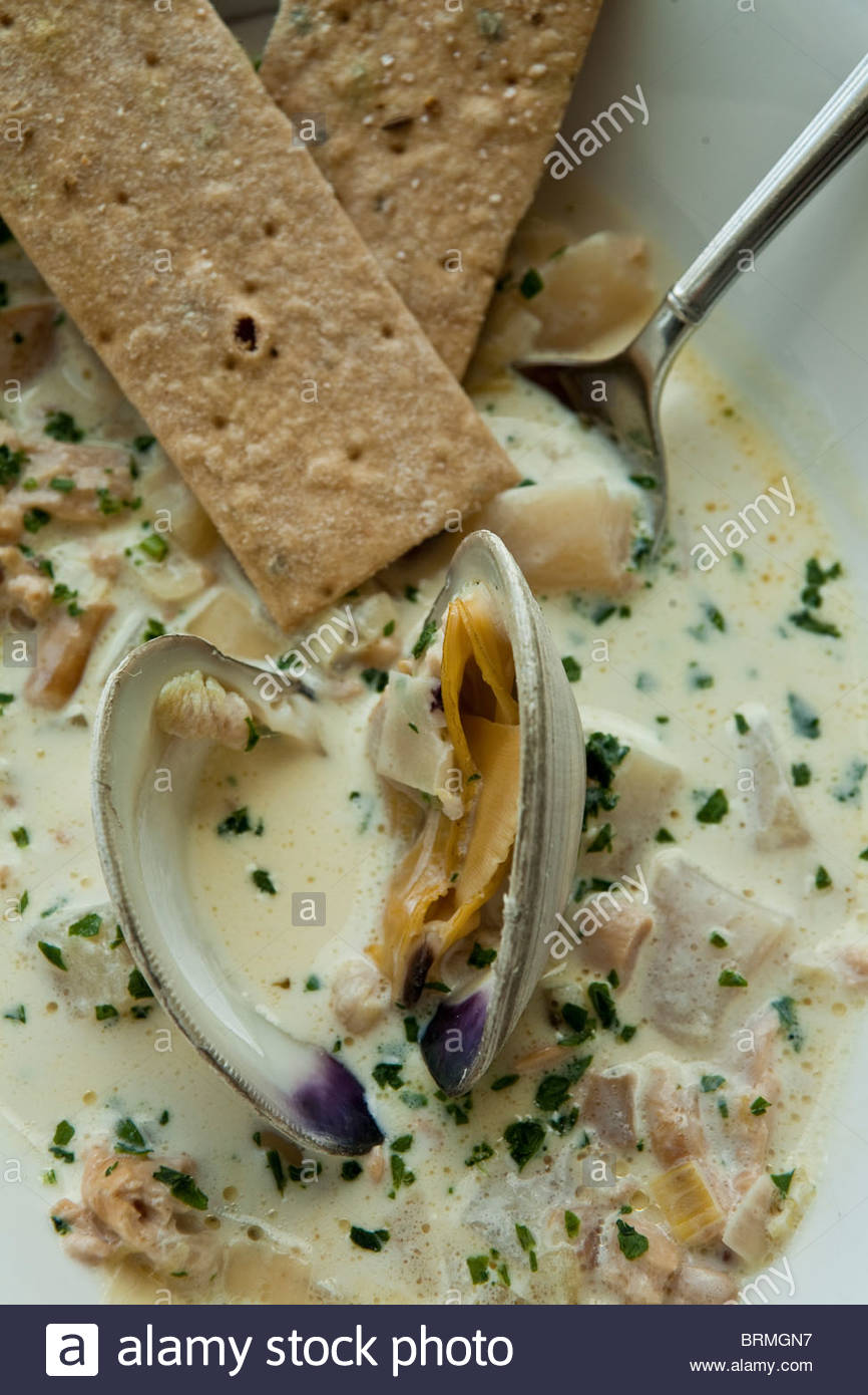 Clam Chowder Boston Stock Photos & Clam Chowder Boston Stock Images - Alamy