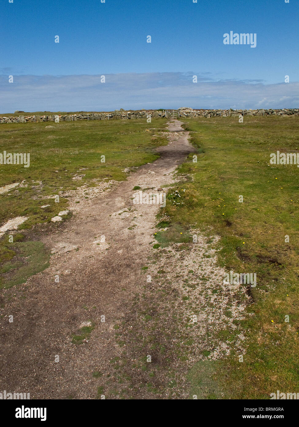 Soil erosion damage caused by walkers on the South West Coastal path in ...