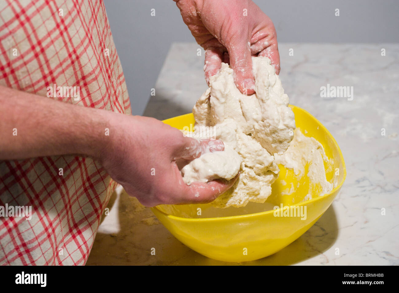 Process of baking homemade bread Stock Photo - Alamy