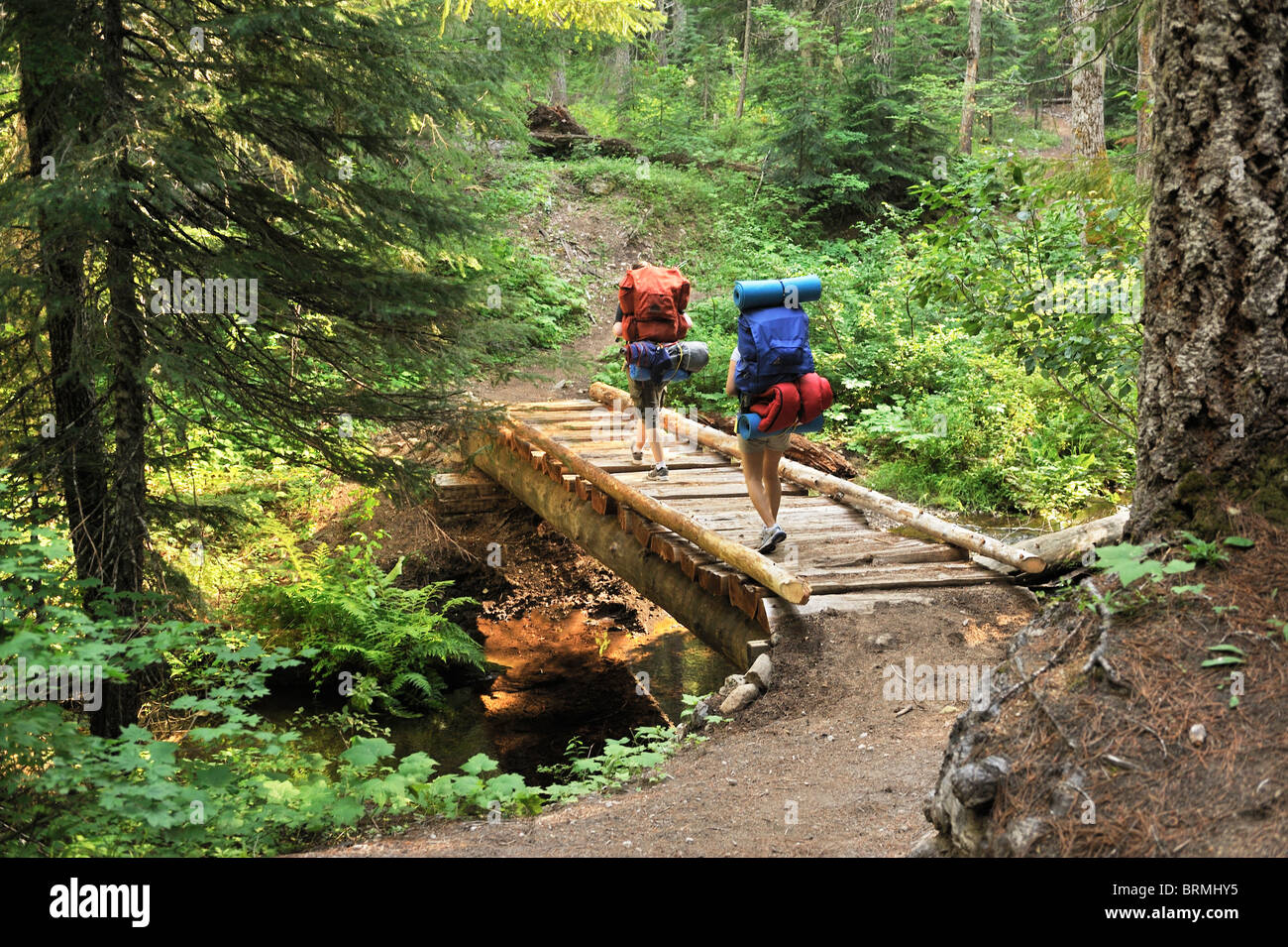 Wilderness Backpacking, Cascade Range, Oregon Stock Photo - Alamy