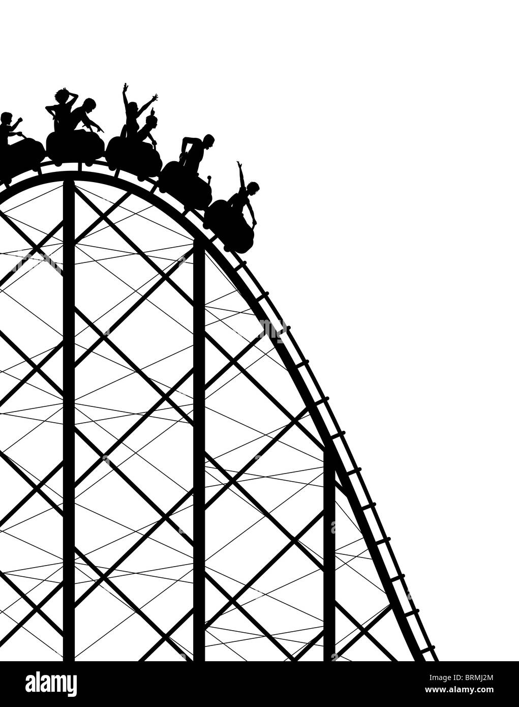 Roller Coaster Clip Art Black And White
