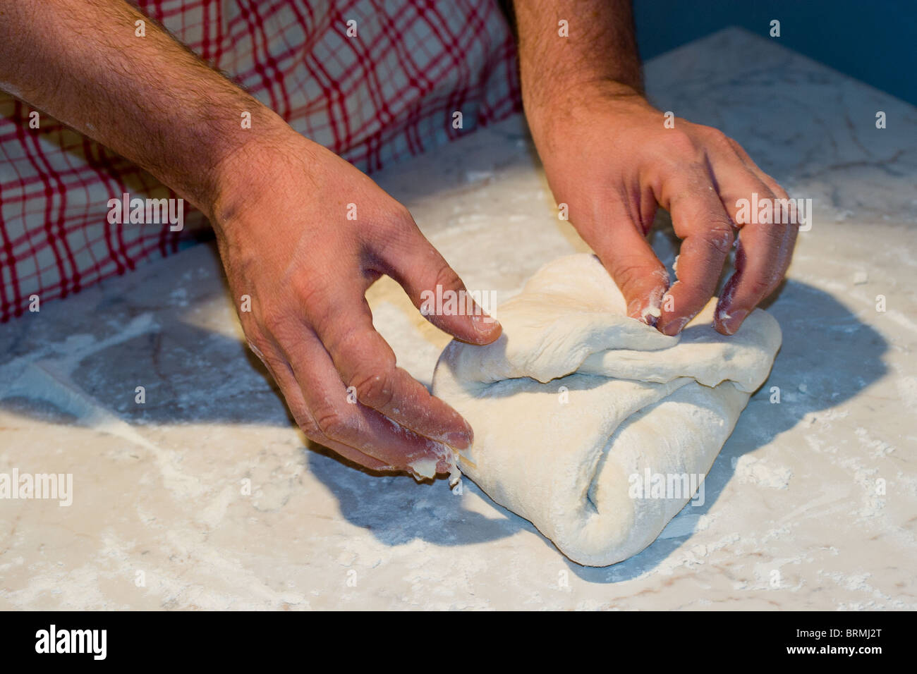 Process of baking homemade bread Stock Photo - Alamy