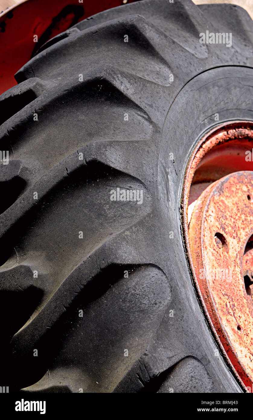 close up of a large black tractor tire Stock Photo - Alamy