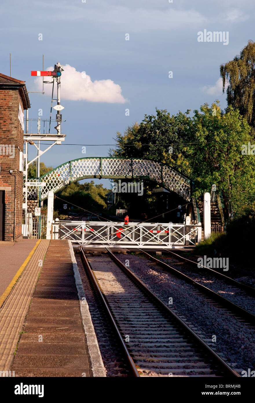 Level Crossing Railway Footbridge High Resolution Stock Photography and ...