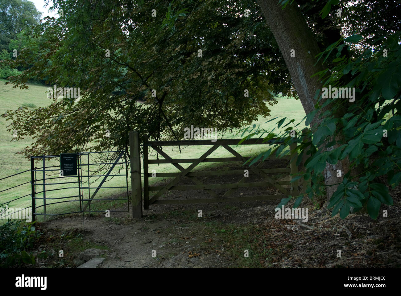 Gate in the countryside outside Bath Somerset England UK Stock Photo ...
