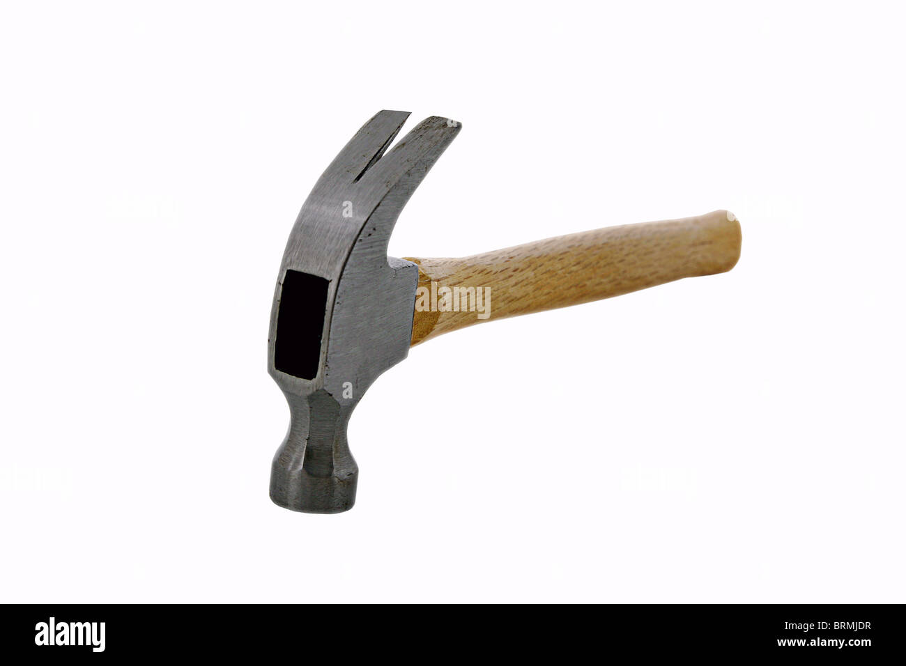 isolated hammer with wooden handle Stock Photo - Alamy