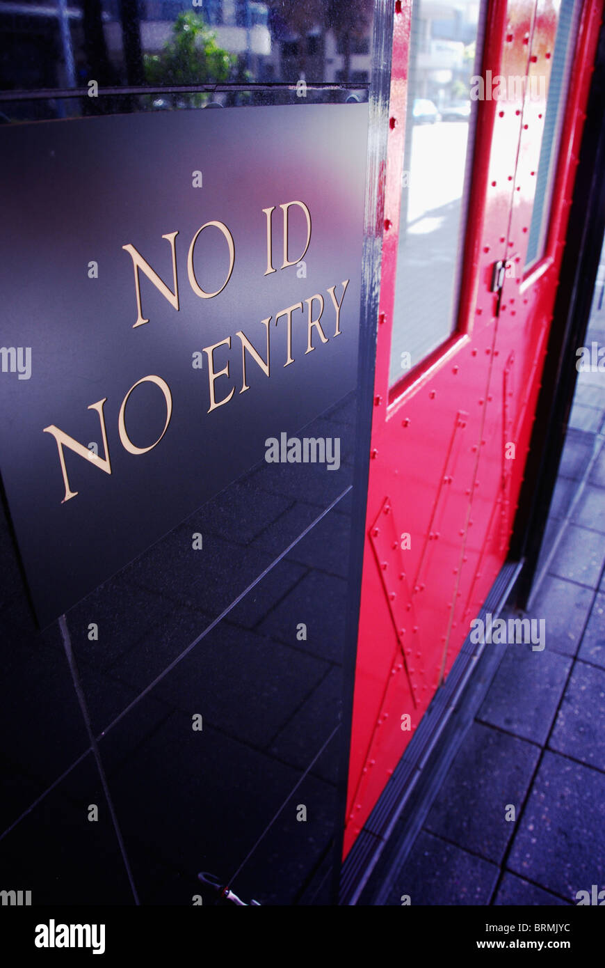 Nightclub sign No ID No Entry in Sydney Stock Photo - Alamy Nightclub sign No ID No Entry in Sydney Stock Photo - Alamy