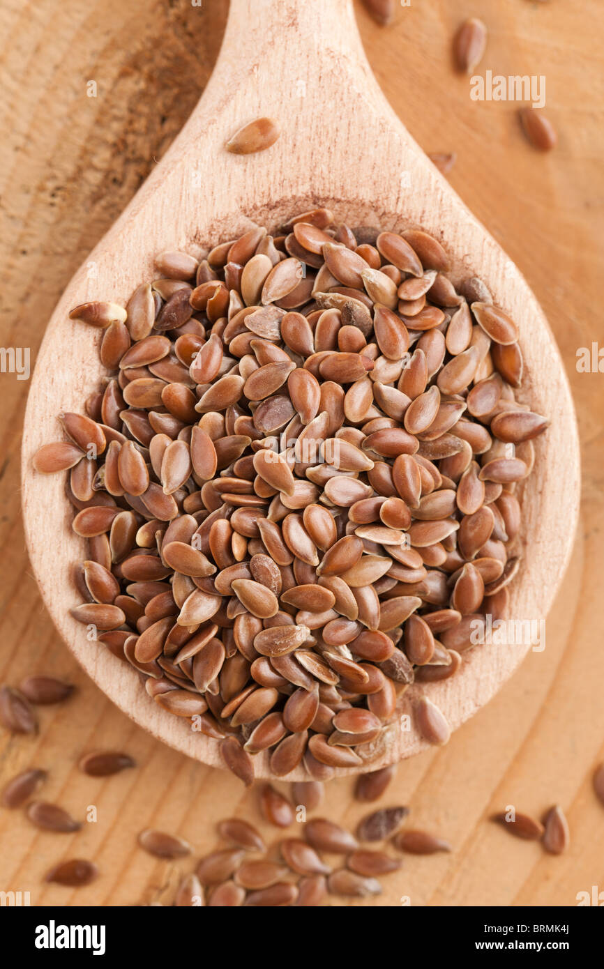 Organic brown linseed hi-res stock photography and images - Alamy