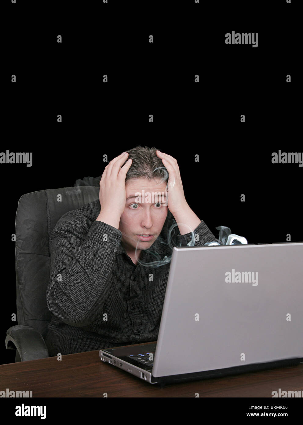 Sad man smoking caucasian hi-res stock photography and images - Alamy