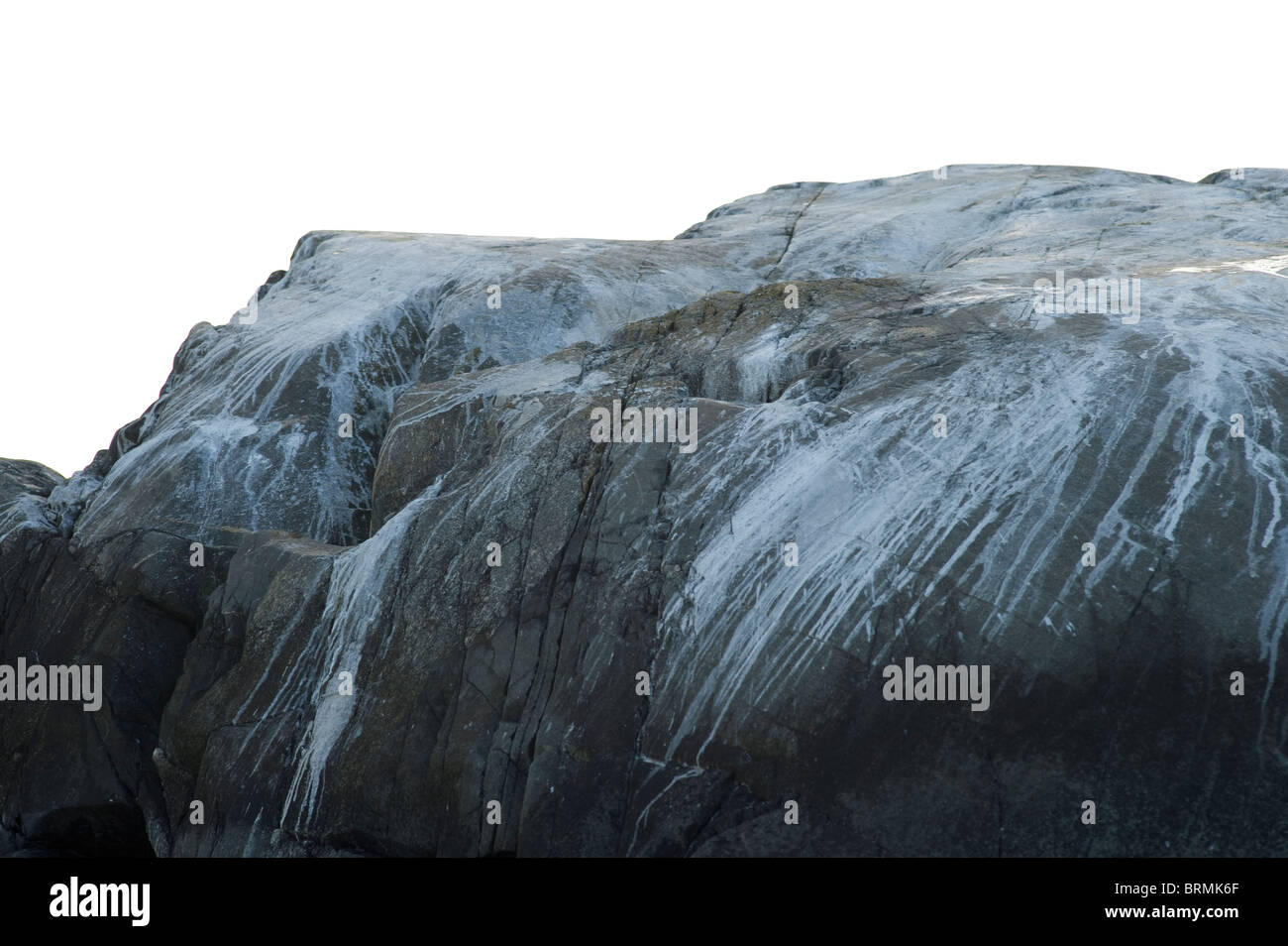 Rock detail with guano Stock Photo - Alamy