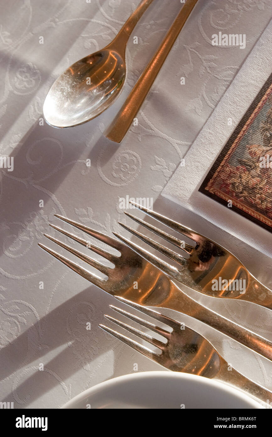 Table set luxury hotel Stock Photo - Alamy