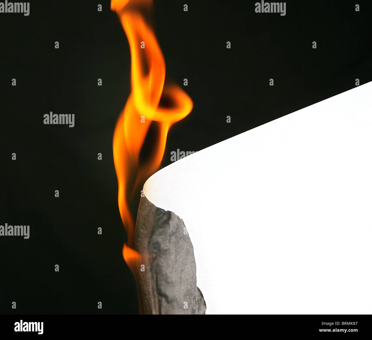 time running out burning edge of paper Stock Photo - Alamy