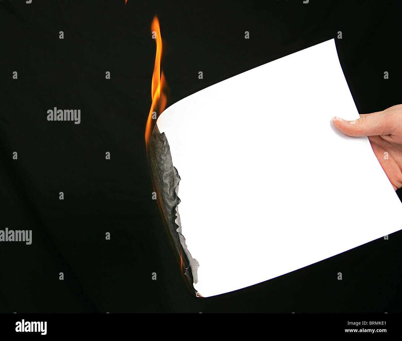 White paper burning hi-res stock photography and images - Alamy