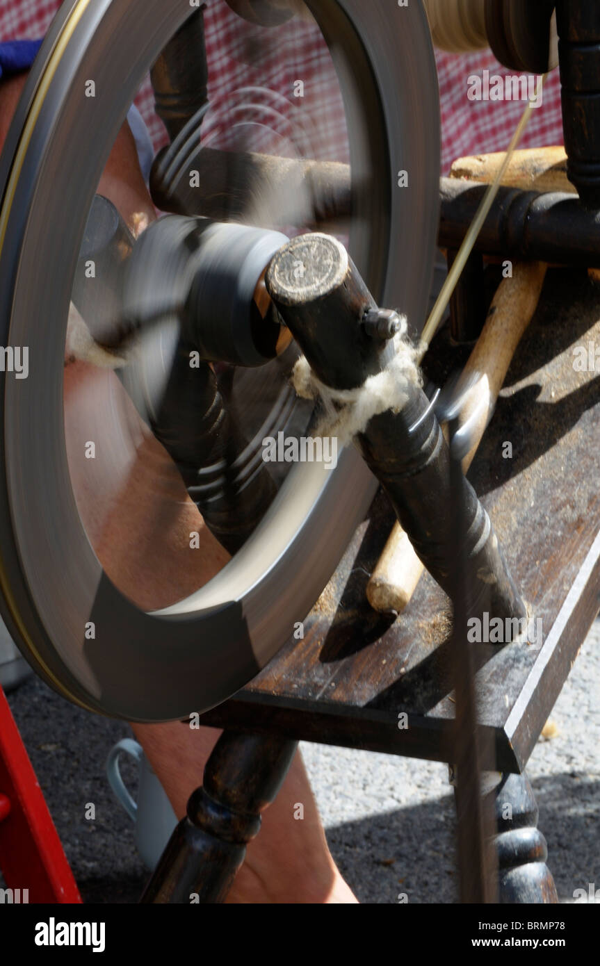 Stock photo of a spinning wheel Stock Photo - Alamy