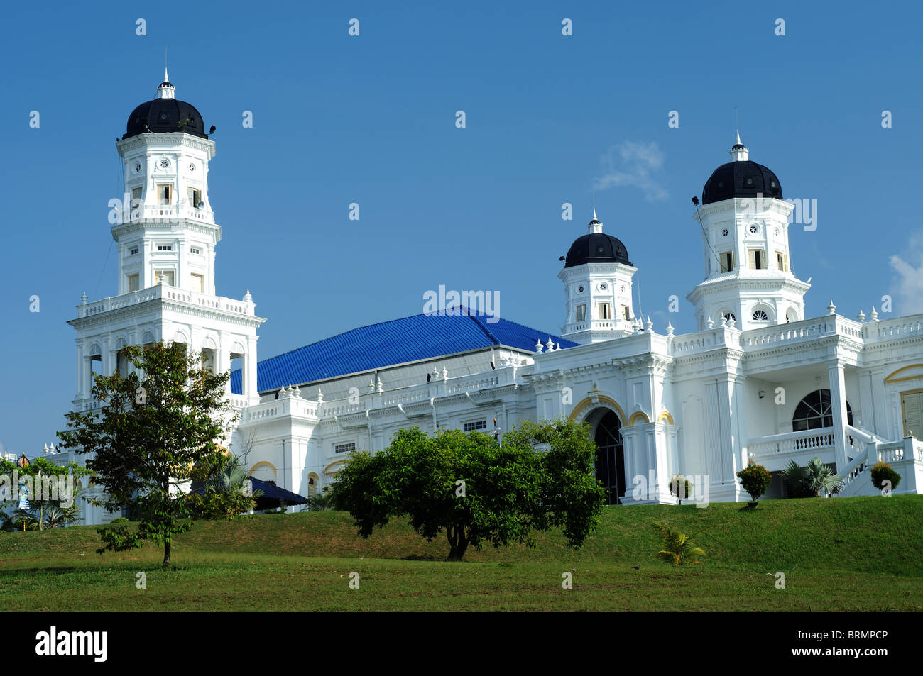 sultan abu bakar mosque johor bahru malaysia Stock Photo - Alamy