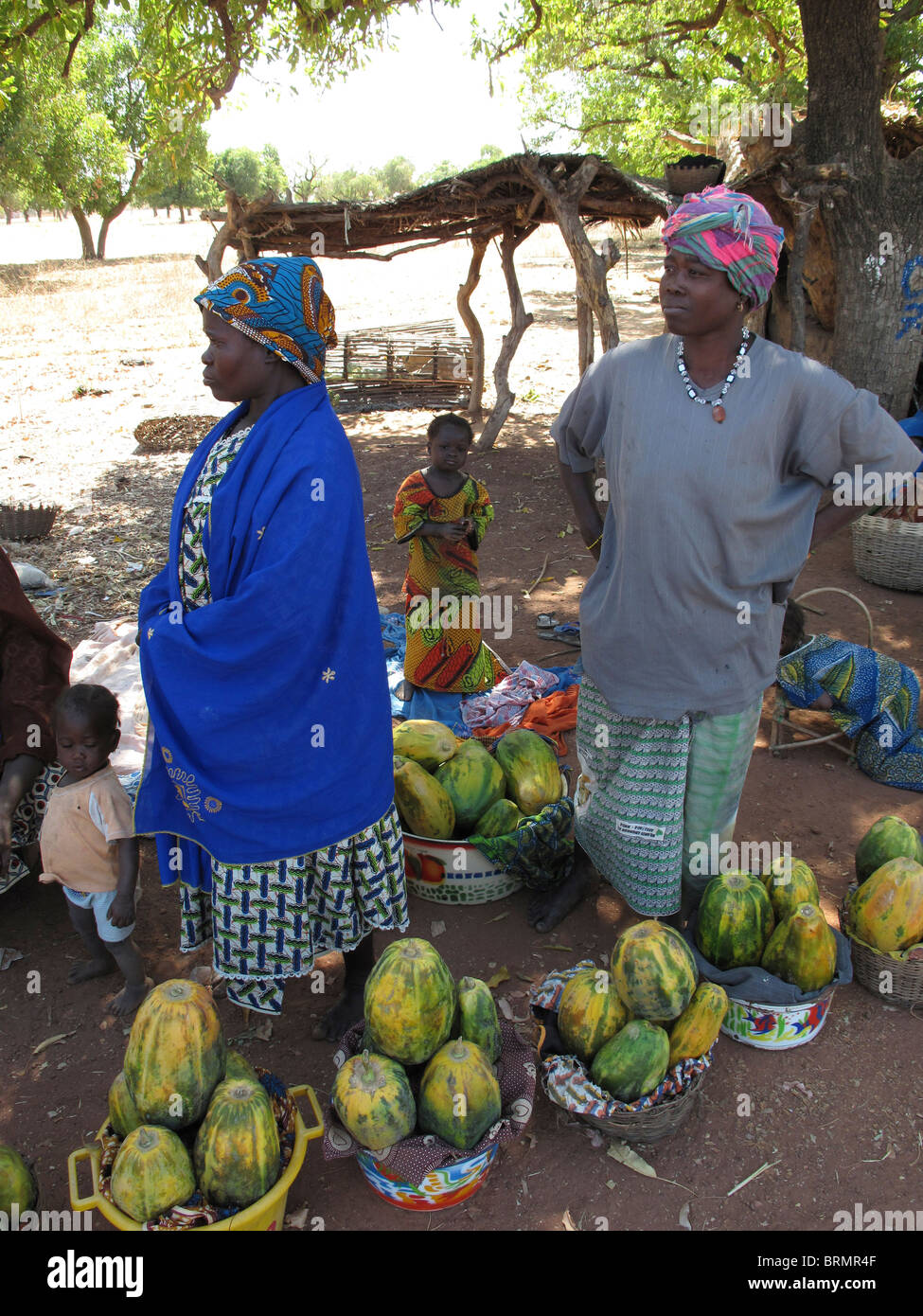 African Women Selling Products
