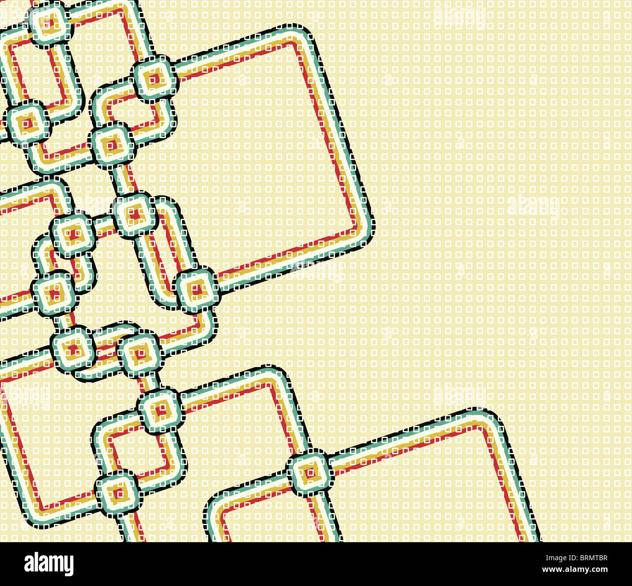 Abstract illustration of a retro pattern Stock Photo - Alamy