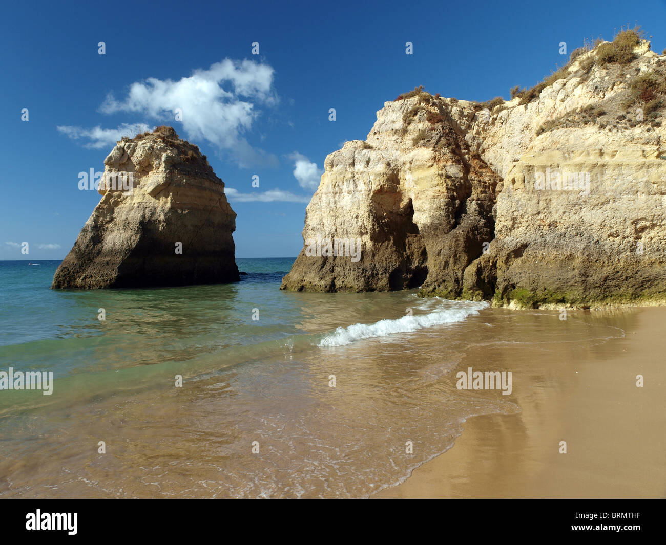 Beach of Praia da Rocha in Portimao, Algarve, Portugal Stock Photo - Alamy