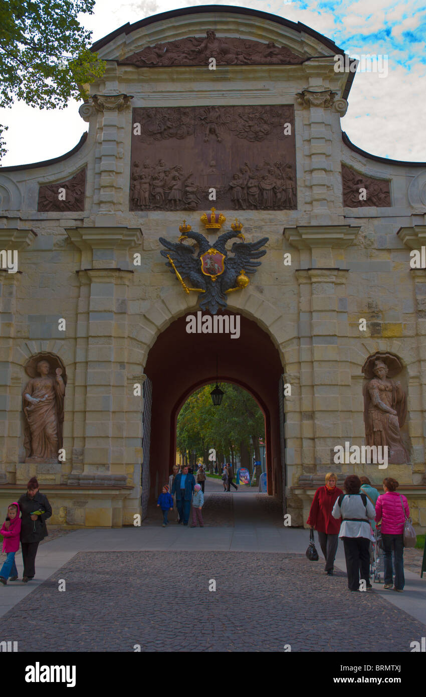 Petrovsky (St Peter) gate Peter and Paul fortress Zayachy island St ...