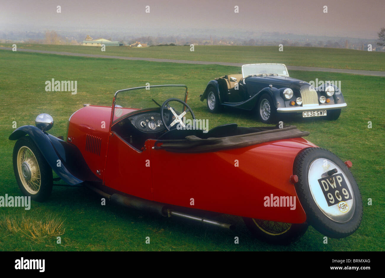 Morgan 3 wheeler with 4 cylinder water cooled engine late 1940s and ...