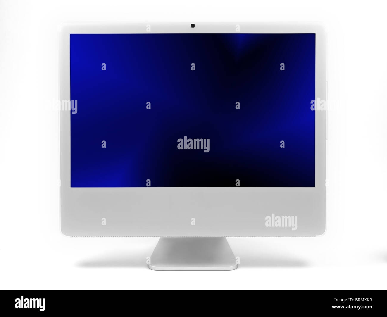 A desktop computer screen isolated against a white background Stock ...