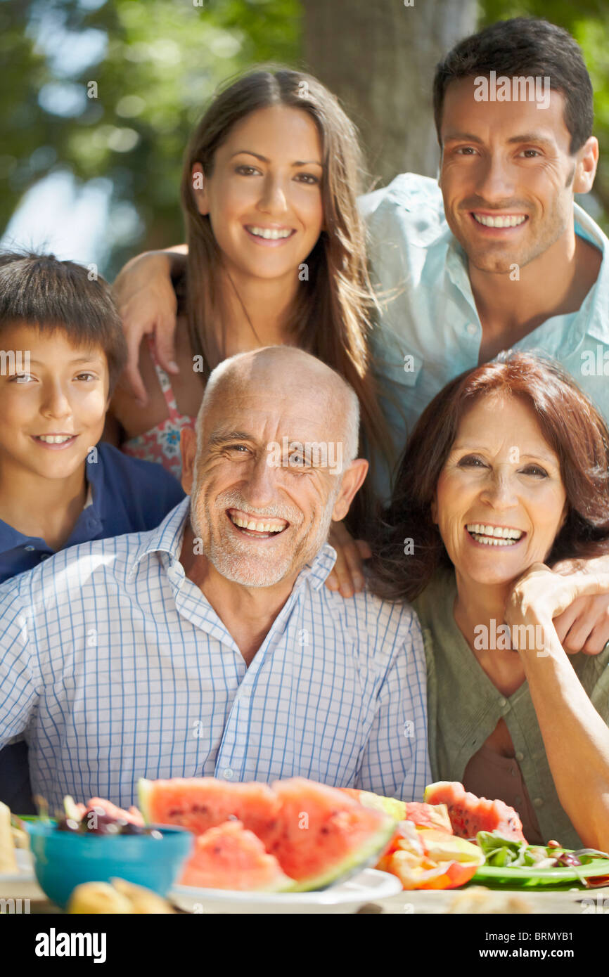 Portrait of multi-generational family Stock Photo - Alamy