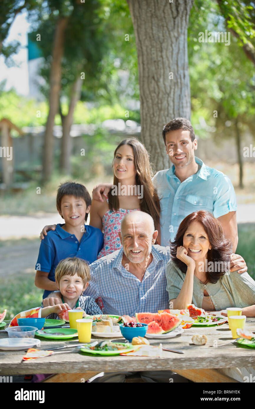 Portrait of multi-generational family Stock Photo - Alamy