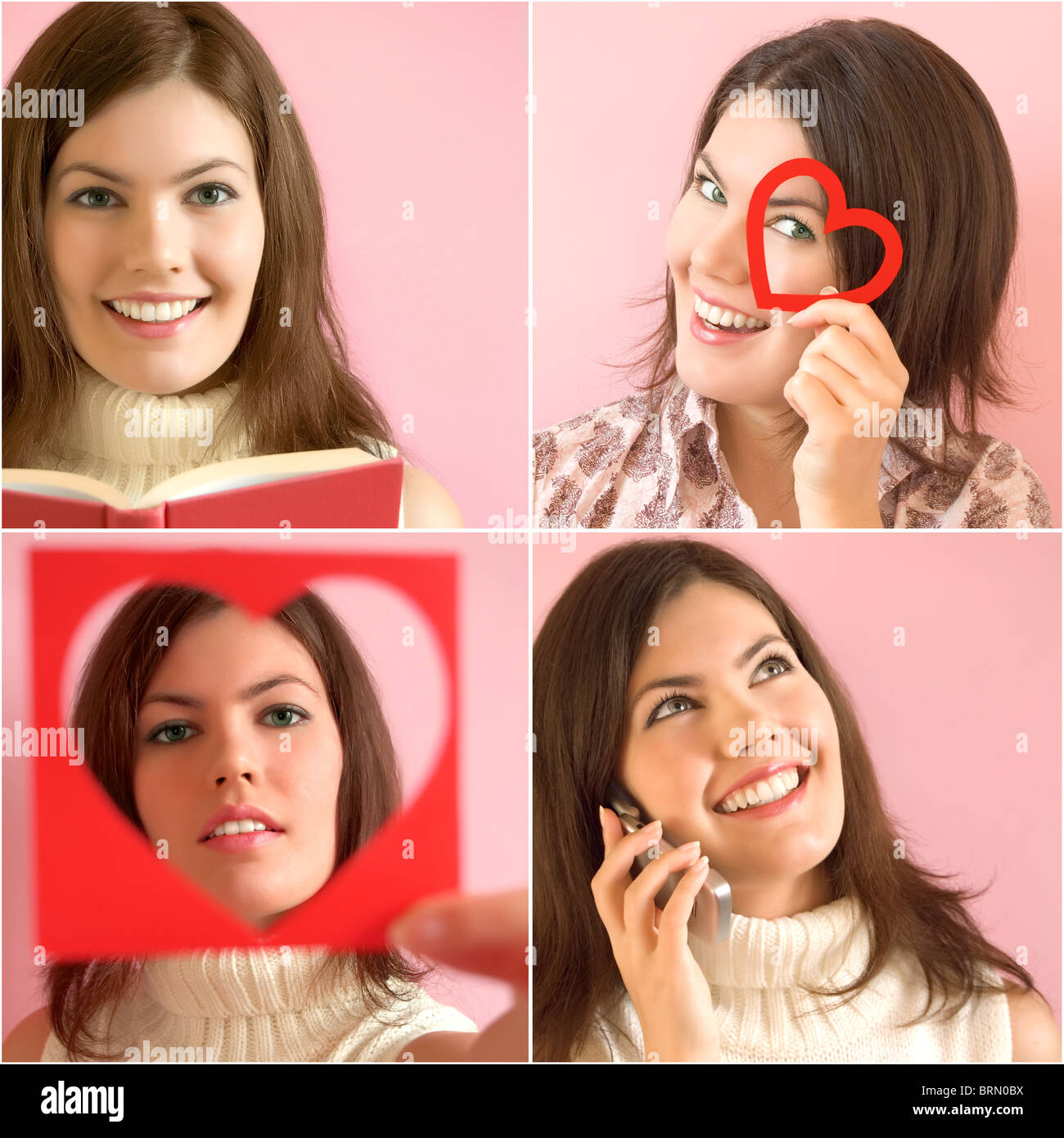 Collage girl hi-res stock photography and images - Alamy