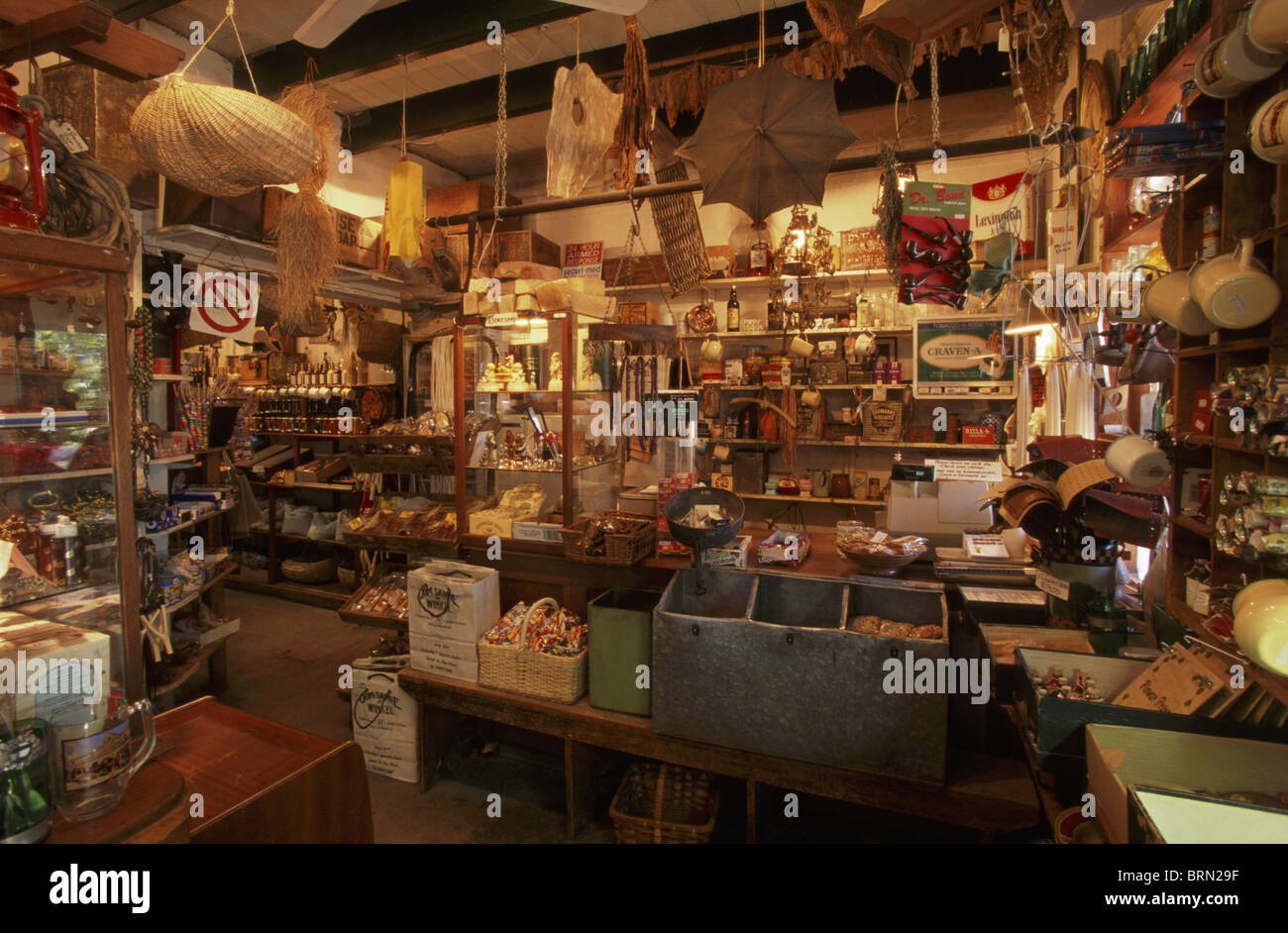 The interior of "Oom Samie se Winkel" in Stellenbosch Stock Photo - Alamy