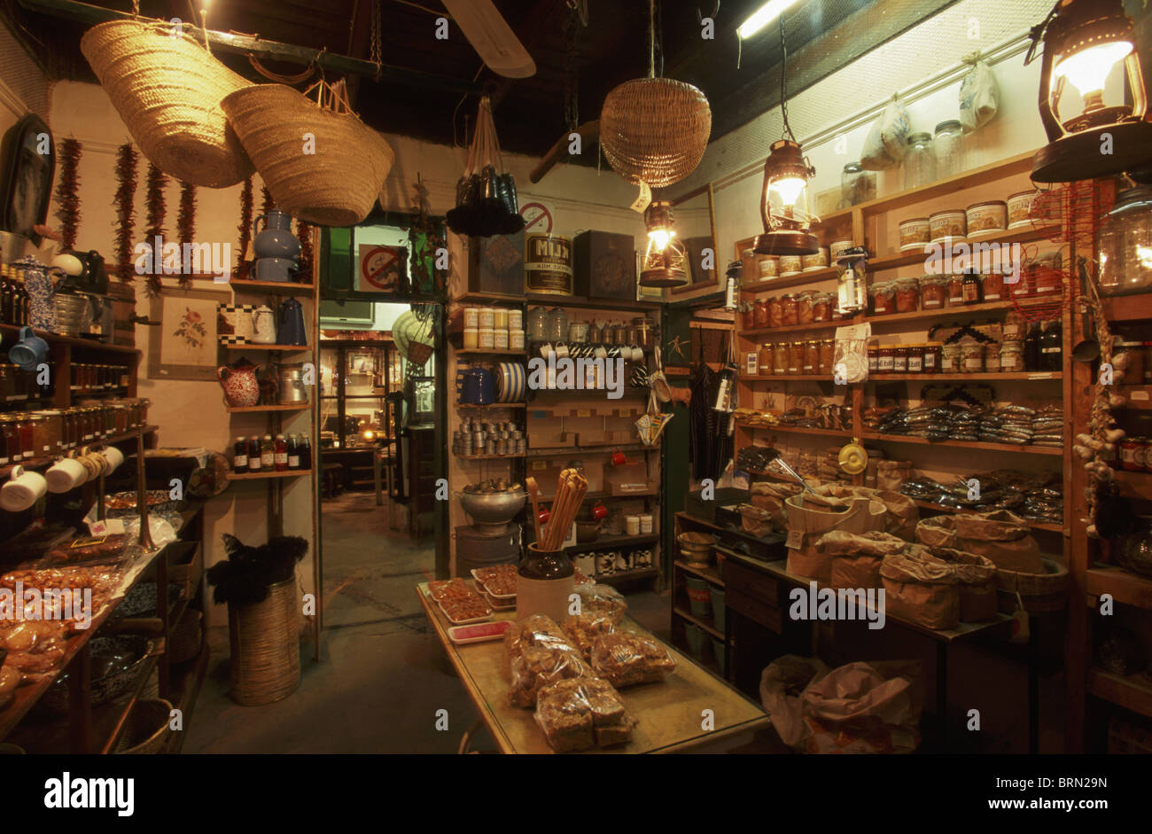 The interior of "Oom Samie se Winkel" in Stellenbosch Stock Photo - Alamy