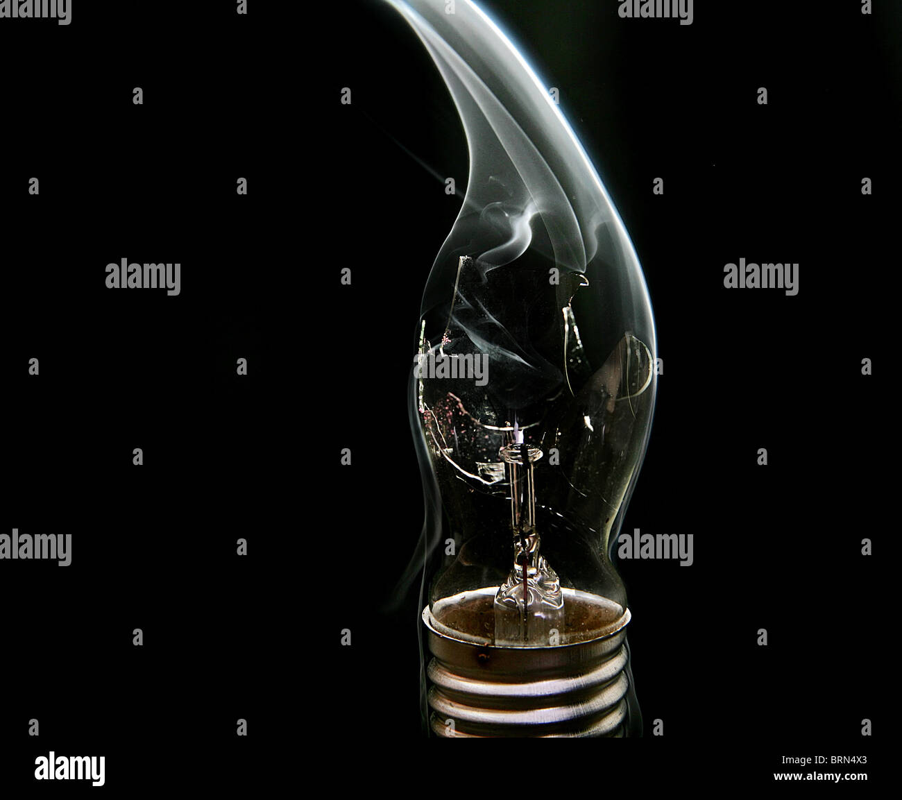 Light bulb filament element lightbulb idea concept blue hi-res stock ...