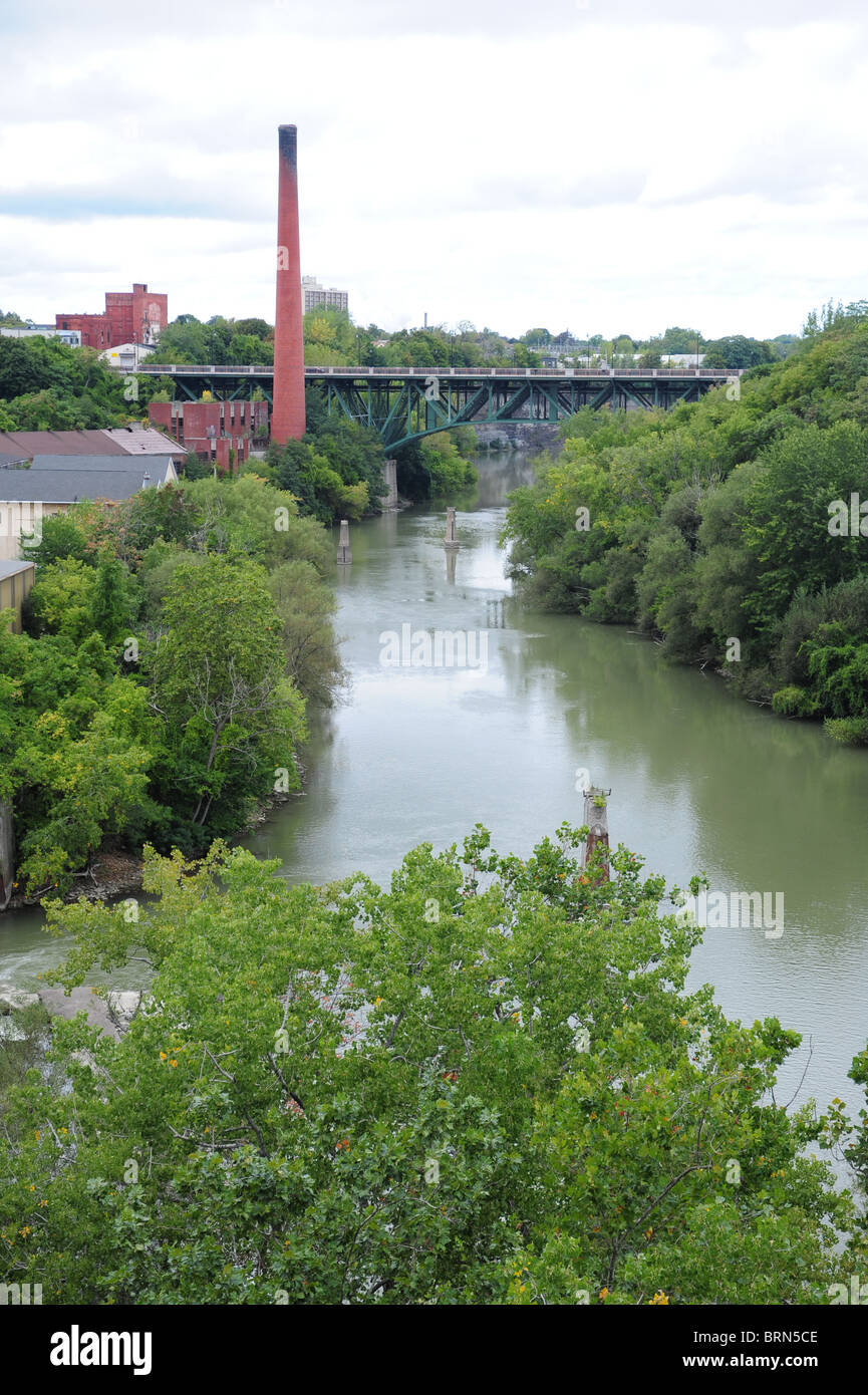 USA New York NY Rochester Genesee River Stock Photo - Alamy