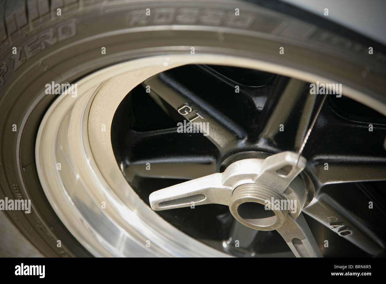 Wheel of Ford GT40 sportscar Stock Photo - Alamy