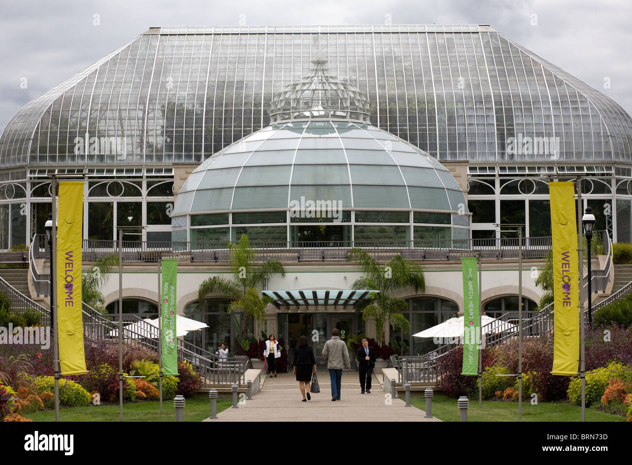 Entering Phipps Conservatory, Pittsburgh, Pennsylvania Stock Photo - Alamy
