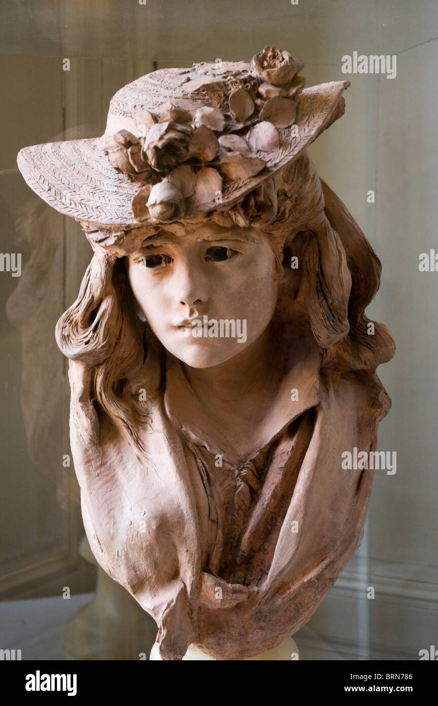 Auguste Rodin Young girl with Roses on hat 1865 Terra cotta Rodin ...