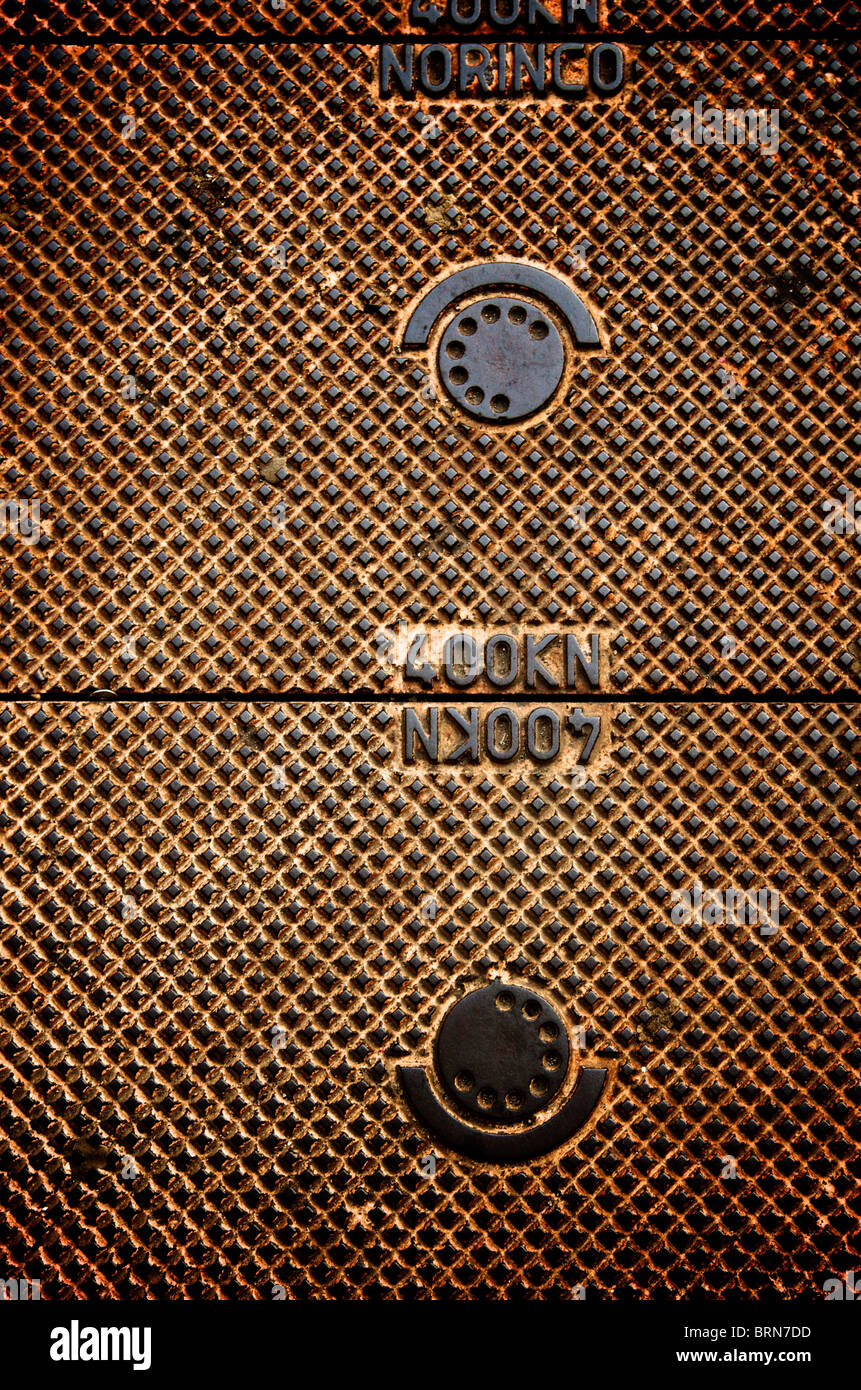 Telephone manhole cover hi-res stock photography and images - Alamy