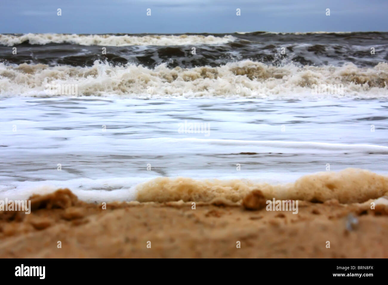 A stormy beach Stock Photo - Alamy