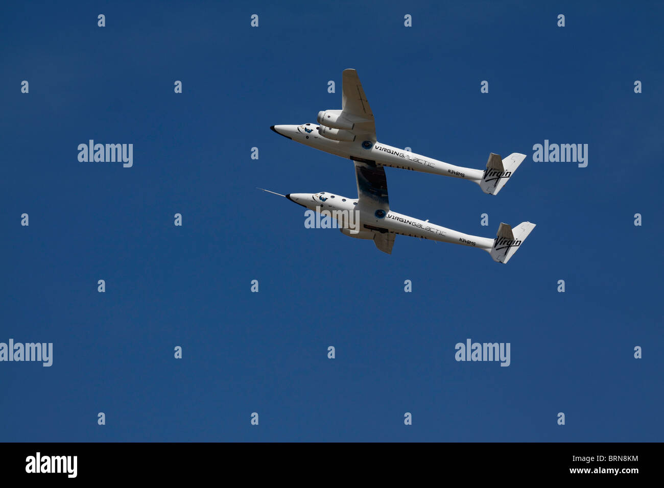 Virgin Galactics White Knight Two Stock Photo - Alamy