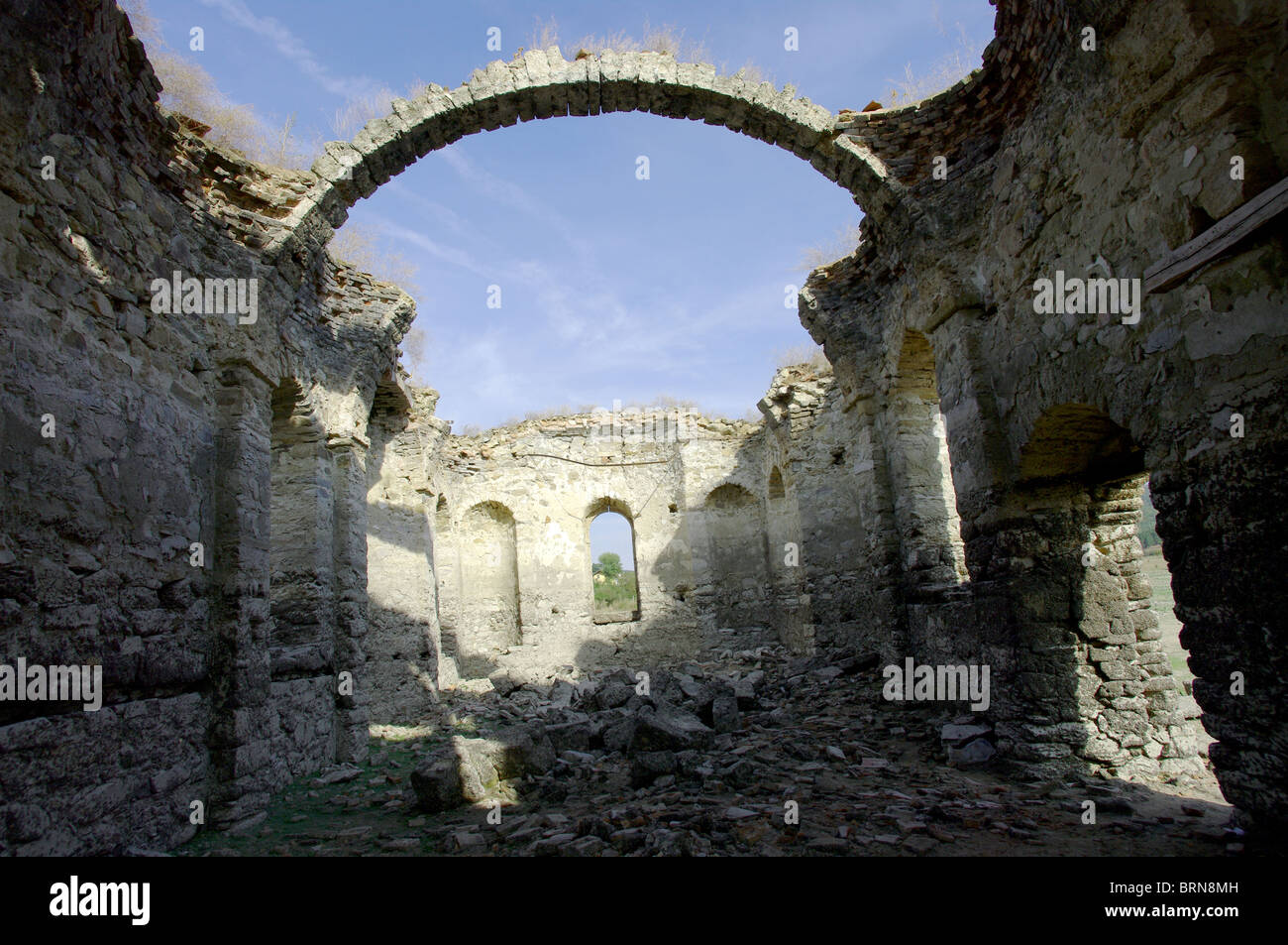 Orthodox Church that spring weather remains under water of the lake ...