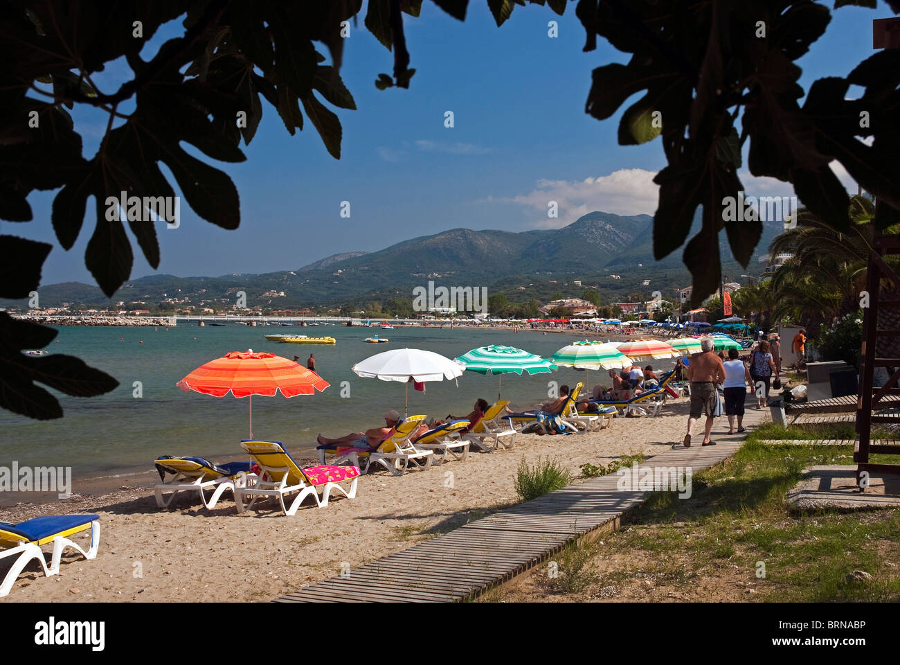 Roda Beach, Corfu, Ionian Islands Greece Stock Photo - Alamy