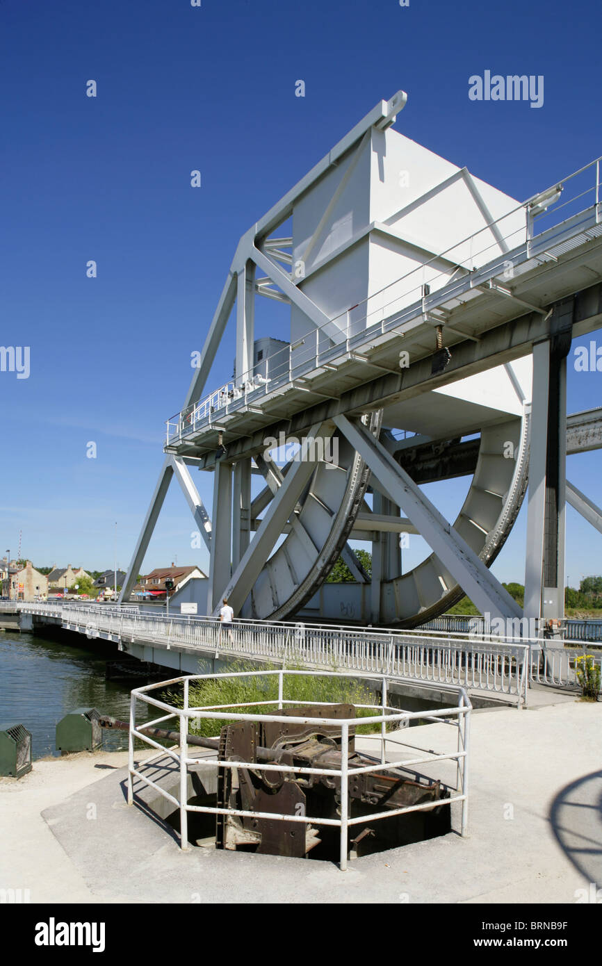 Pegasus Bridge over the Caen Canal, Benouville, Calvados, Normandy ...