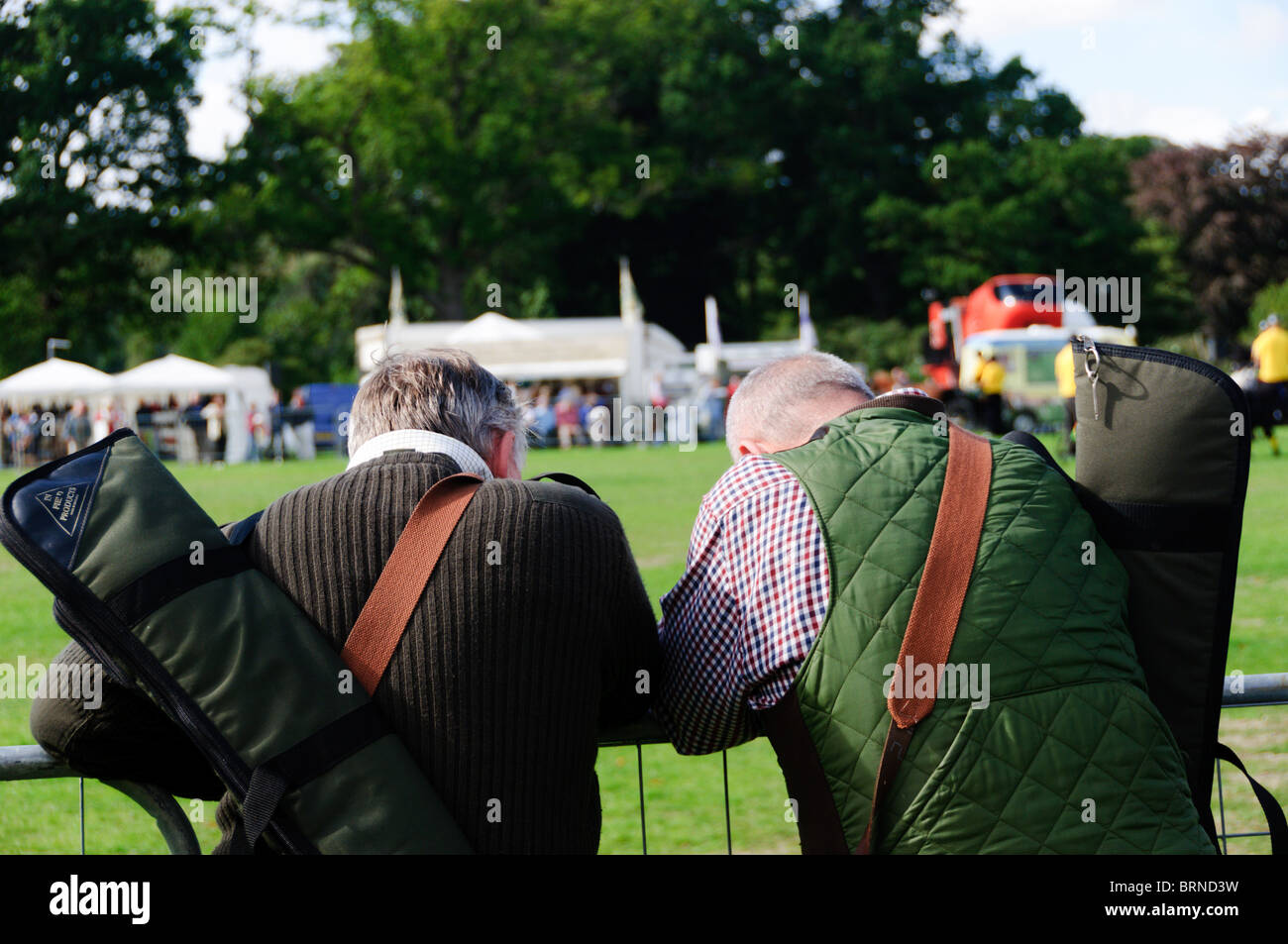 Spectators watching the Carriage Driving at the Sandringham Game ...
