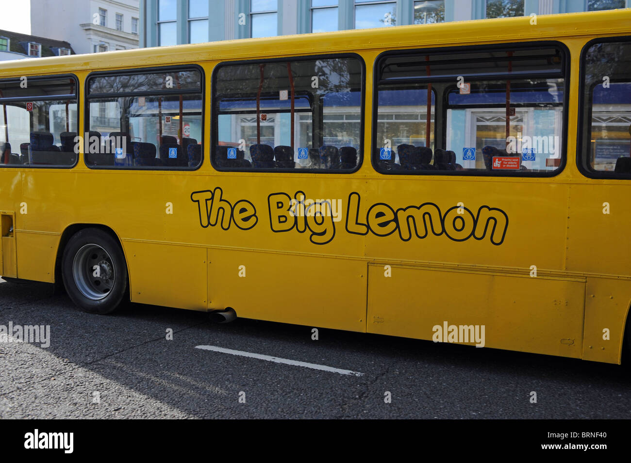 Big lemon bus hi-res stock photography and images - Alamy