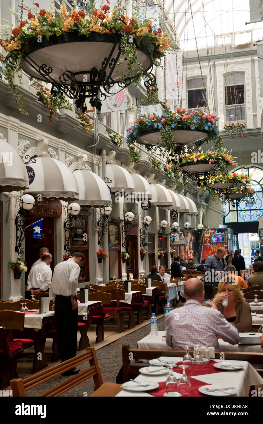Ciçek Pasaji (Flower Passage), is a courtyard of a building named Cité ...