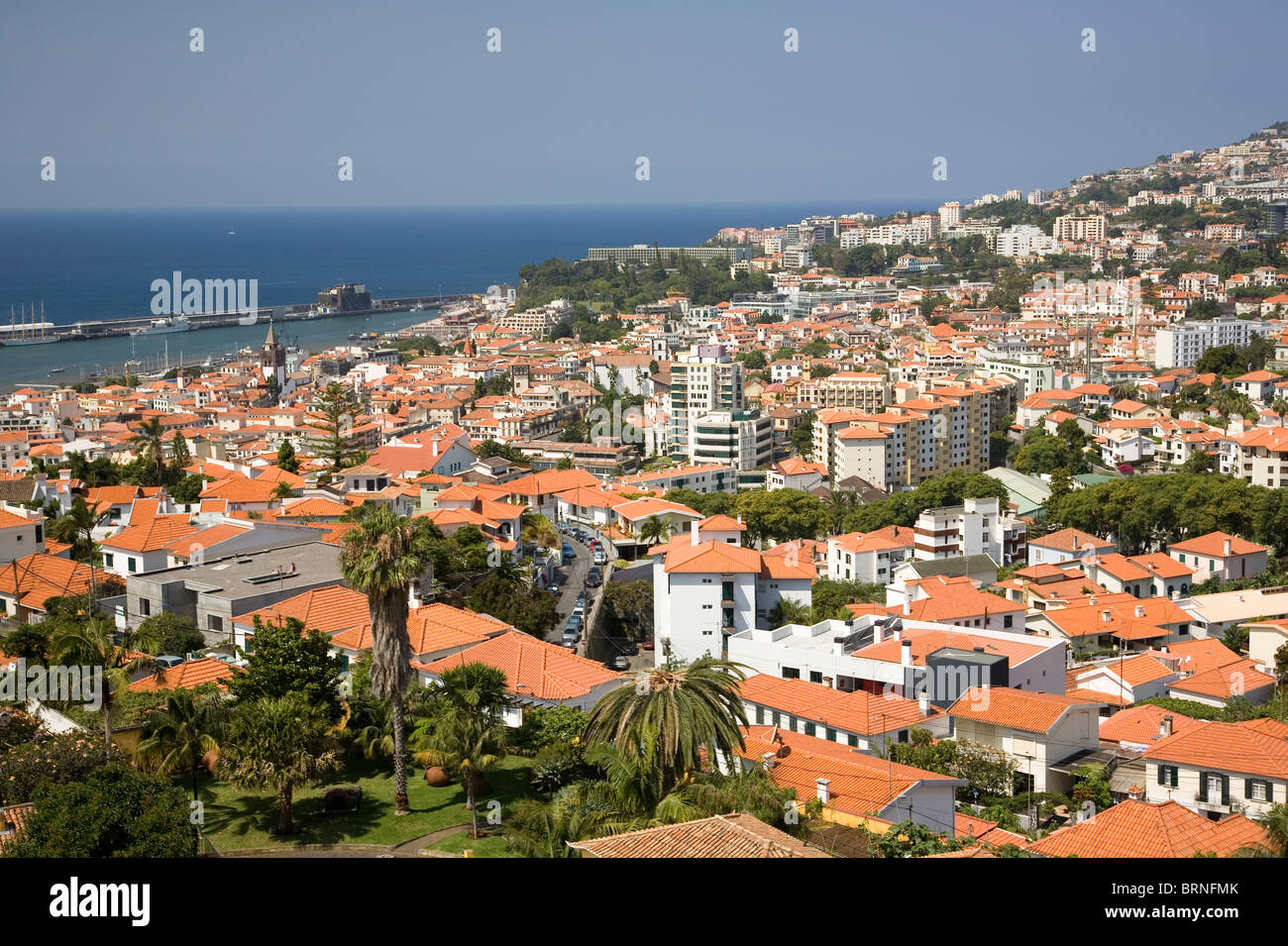 Skyline view over rooftops port hi-res stock photography and images - Alamy
